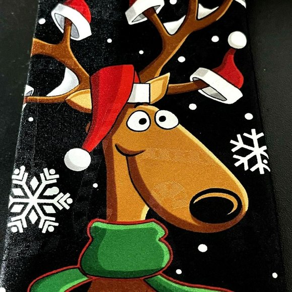 Yule Tie Greetings | Accessories | Yule Tie Greetings Goofy Reindeer ...